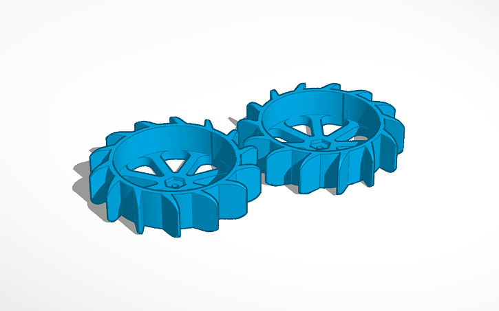 3D design Rc Paddle Tires - Tinkercad
