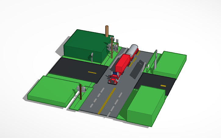 3D design semi truck - Tinkercad