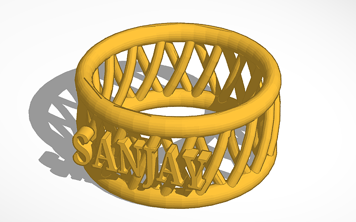 3D design Sanjay ring - Tinkercad