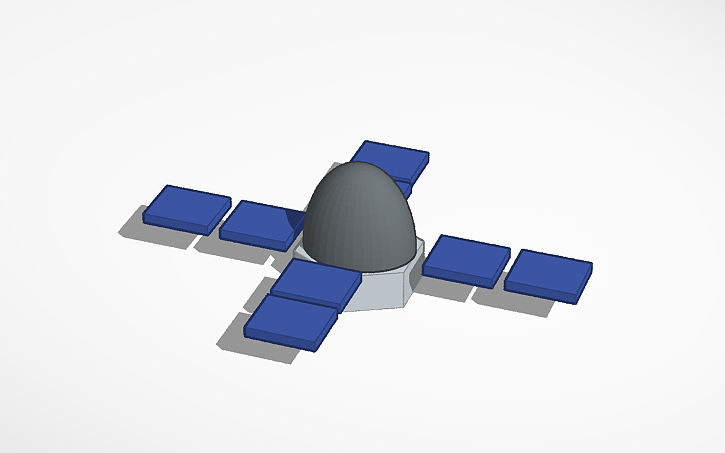 3D design space craft - Tinkercad