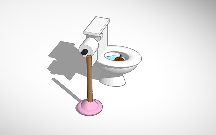 3D design Toilet - Tinkercad