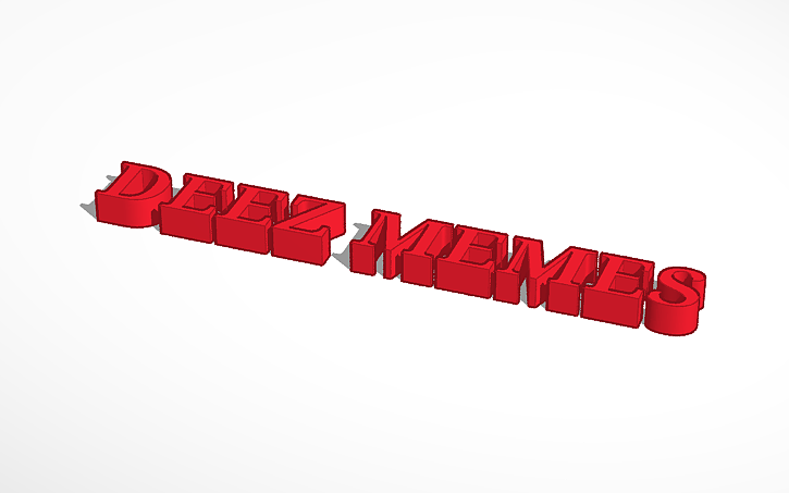 3D design Meme page XD - Tinkercad