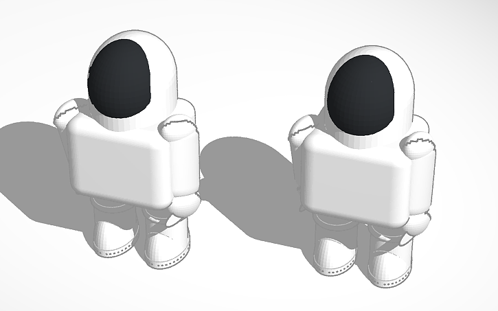 3D design copy of astronaut. | Tinkercad