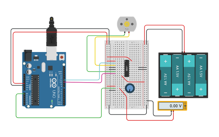 Circuit design Sensors - Tinkercad