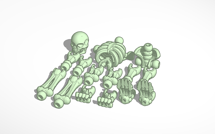 3D design skeleton - Tinkercad