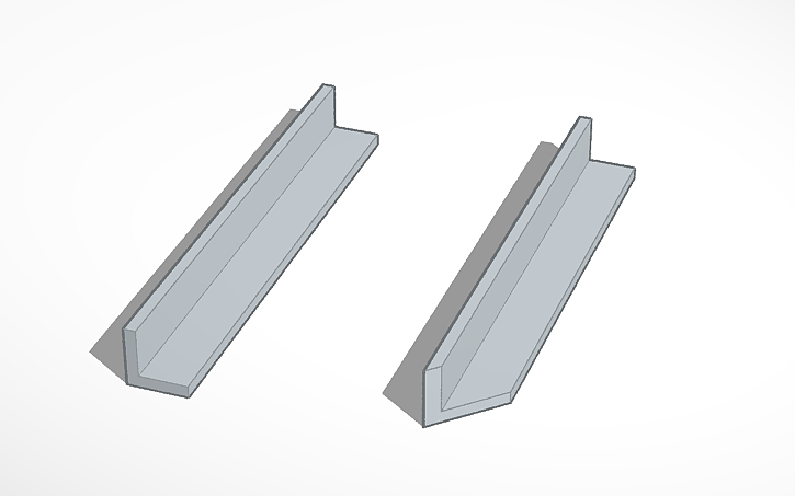 3D design angle iron - Tinkercad