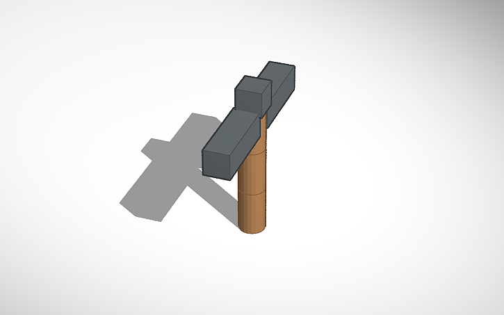 3D design Pickaxe - Tinkercad