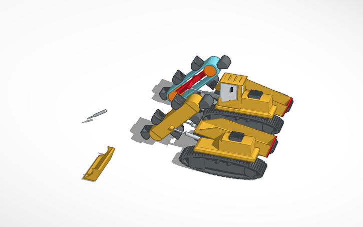 3D design Copy of Copy of Construction Excavator #Construction - Tinkercad