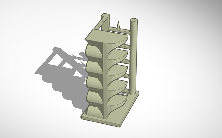 3D design Temp Tower - Tinkercad