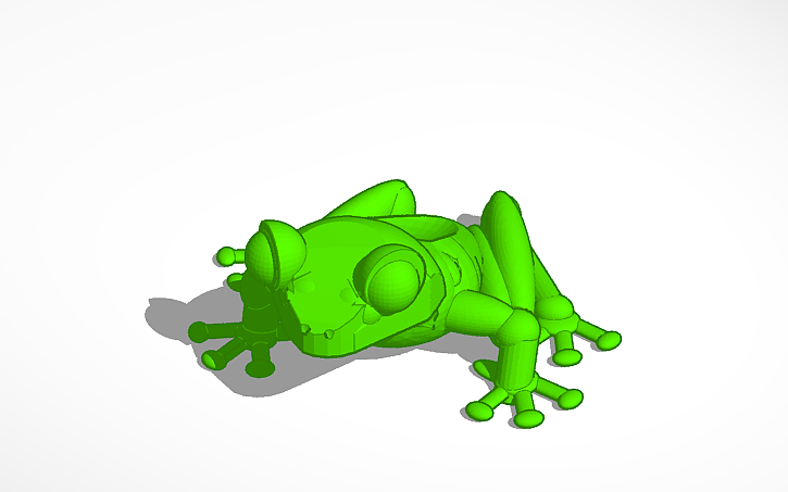 3D design Tree Frog - Tinkercad
