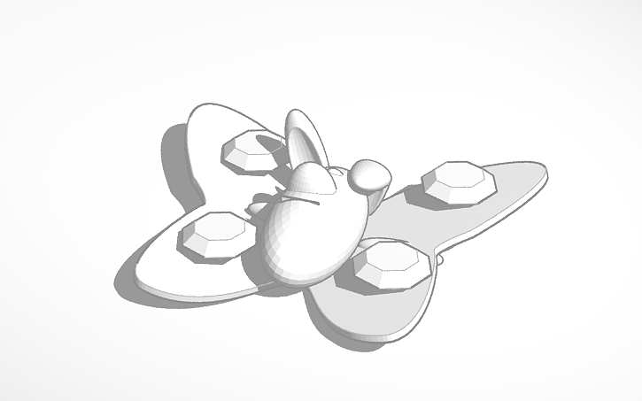 3D design butterfly gabby | Tinkercad
