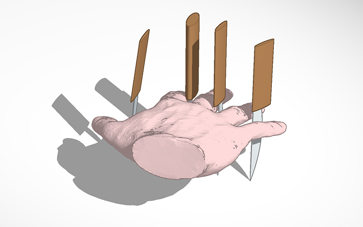 3D design Five Finger Fillet - Tinkercad