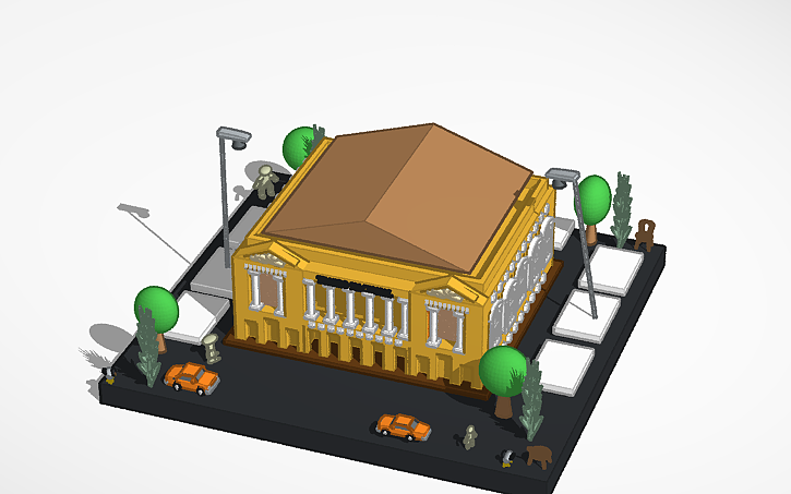 3D design teatro nacional - Tinkercad