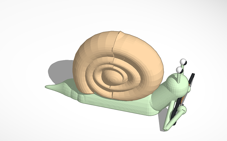 3D design Rock Snail - Tinkercad