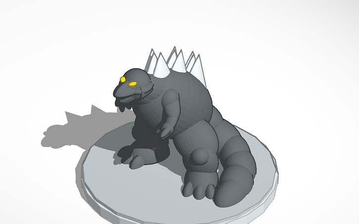 3D design godzilla | Tinkercad