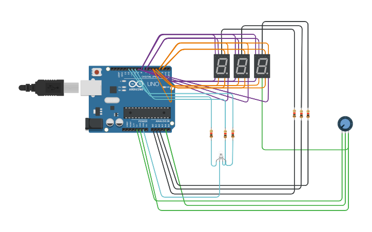 Circuit Design Progetto Tinkercad