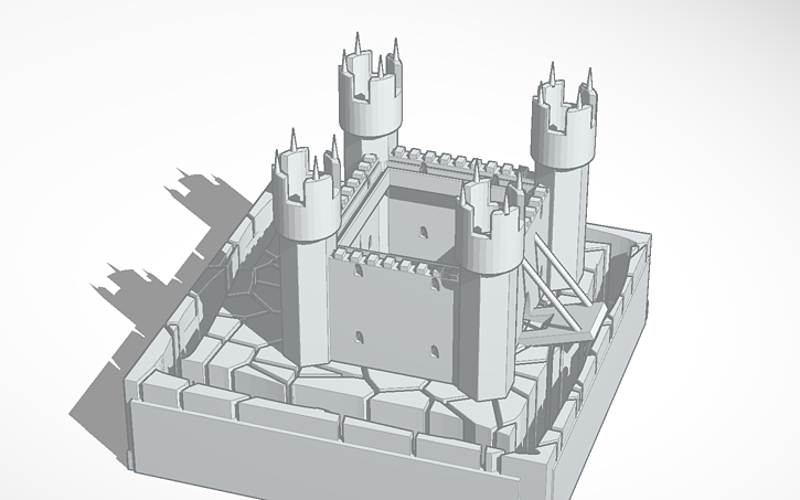 3D design castle - Tinkercad