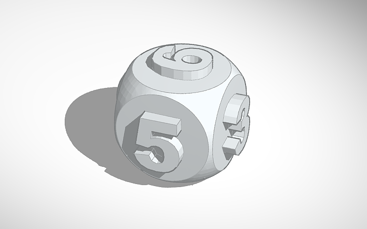 3D design dice | Tinkercad