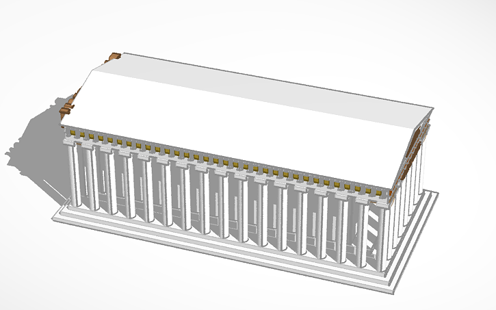 3D design Parthenon | Tinkercad