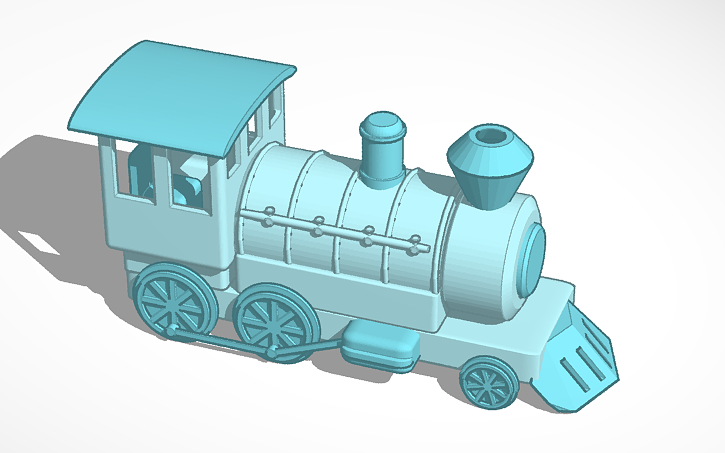 3D design Steam train - Tinkercad