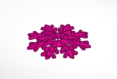 3D design Snowflake Christmas decoration | Tinkercad