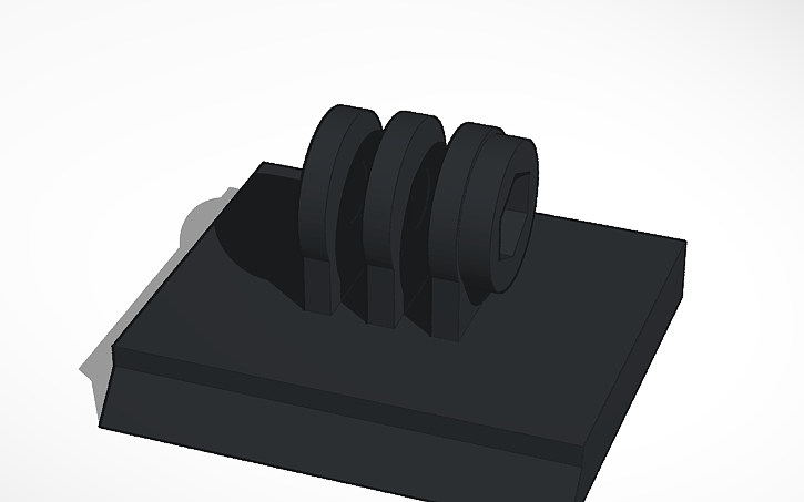 3D design attache gopro - Tinkercad