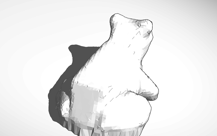 3D design frog - Tinkercad