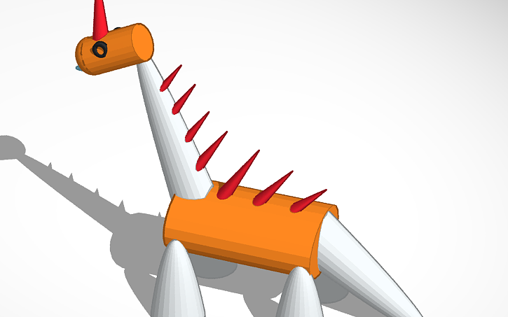 3D design dinosaur - Tinkercad
