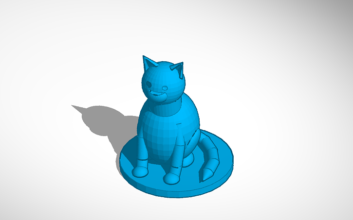 3D design Cat Statue - Tinkercad