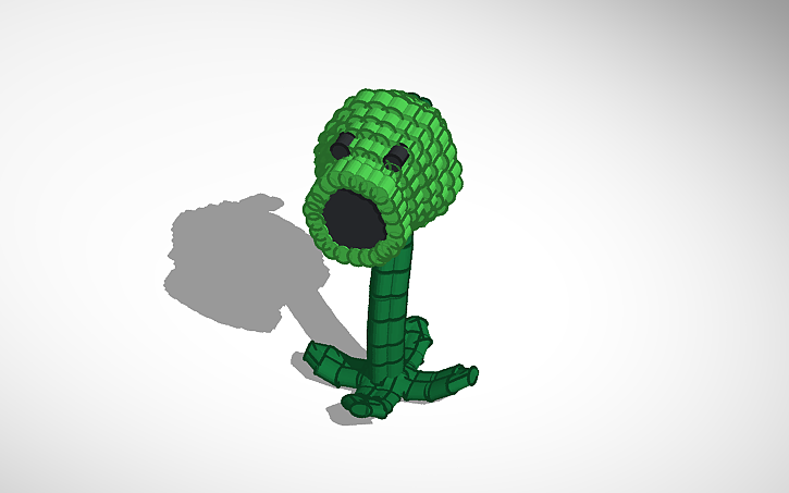 3D design pea shotter - Tinkercad