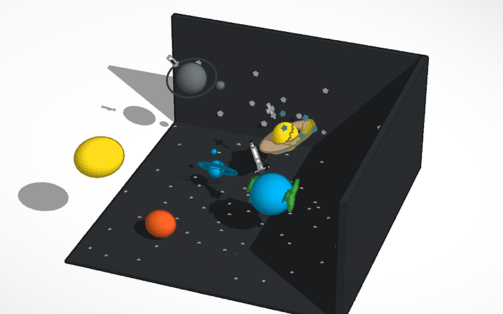 3D design Space-Космос - Tinkercad