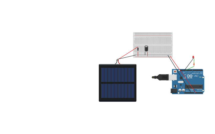Circuit design Painel solar teste casauto - Tinkercad