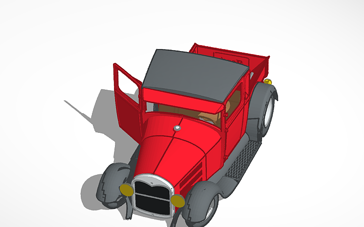3D design Showcase of the Hot Rod Truck | Tinkercad