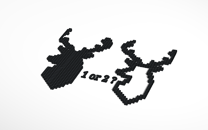 3D design deer - Tinkercad