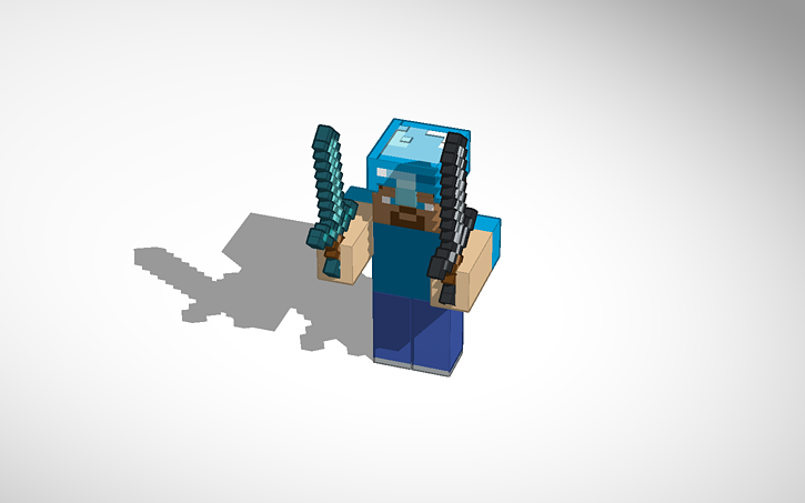 3D design Copy of Minecraft steve - Tinkercad