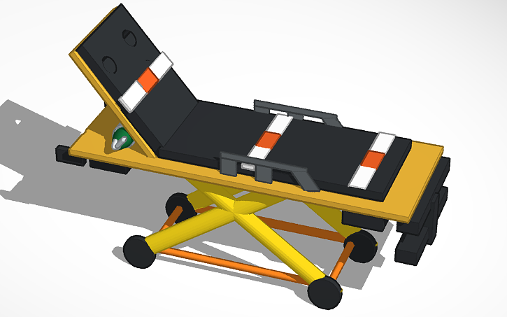 3D design Stryker Stretcher. - Tinkercad