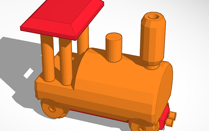 3D design Lokomotive - Tinkercad