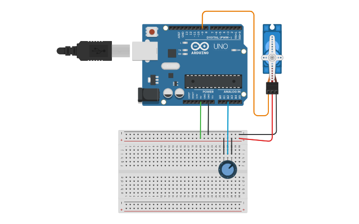 Circuit design Lab 12-3 Servo Motor with Potentiometer[ YU YUAN J3A ...