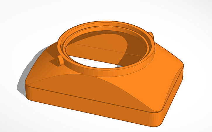 3D design Square Hood 4 Final - Tinkercad