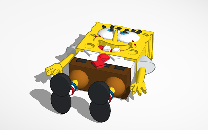 3D design Spongebob - Tinkercad