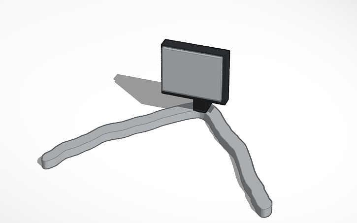 3D design TV stand - Tinkercad