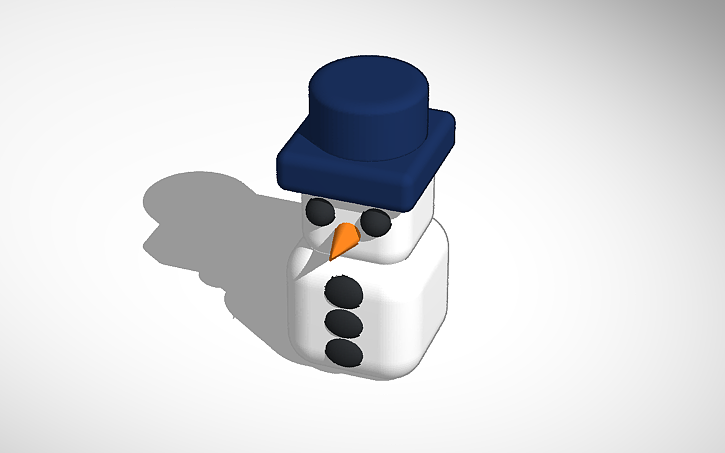 3D design Snowman | Tinkercad