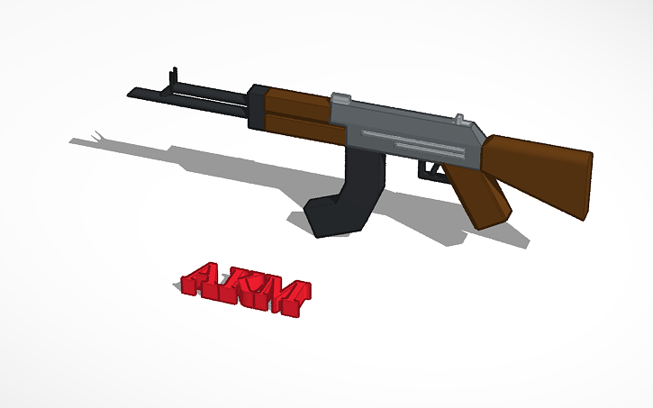 3D design PİYADE TÜFEĞİ "AKM" (İNFANTRY RİFLE AKM) - Tinkercad
