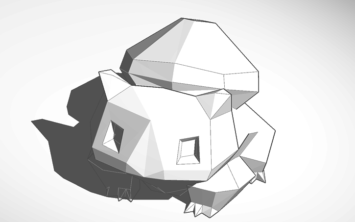 3D design bulbasaur - Tinkercad