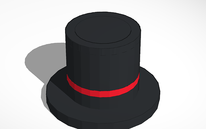 3D design roblox top hat - Tinkercad
