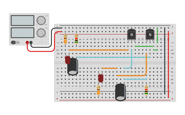 Circuit design cosa - Tinkercad