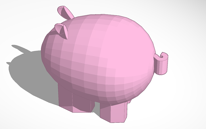 3D design Pig - Tinkercad