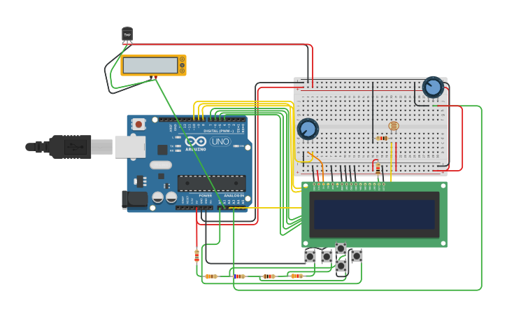 Circuit design Projet pot de fleur - Tinkercad