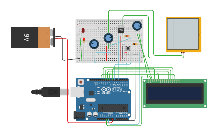 Circuit design TENS circuito - Tinkercad