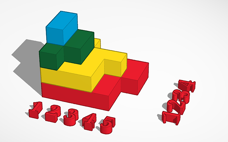 3D design Linking Cube Isometric Sketch - Tinkercad